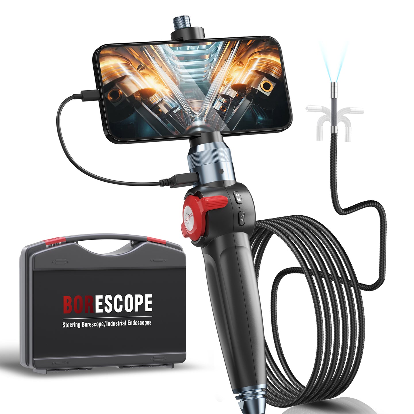 Ralcam Industrial Endoscope | High-definition| Engine Inspection – Ralcam Borescope